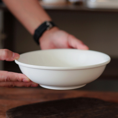 Dehua white porcelain household Noodles in soup bowl salad sugar bowl advanced mixing noodles bowl breakfast bowl dishe