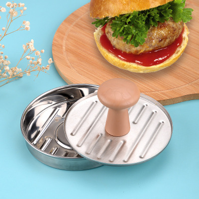 Meat patty press, meat cake mold, hamburger press, single hole burger, plastic handle press, meat press, meat mold, kit