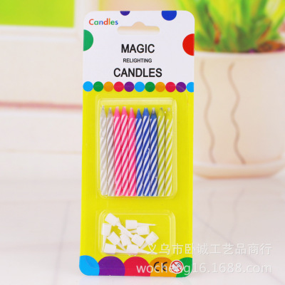 Small Candle, Unique Birthday Magic Candle, Threaded Portable, Unbreakable, Mock Paraffin Cake Candle