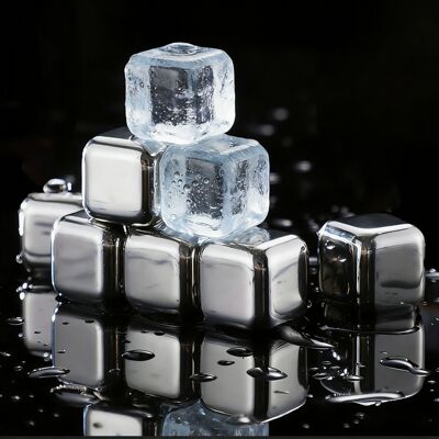 304 frozen refrigeration stainless steel ice cubes for home gatherings, ice wine, stone beer, chilled, recyclable metal