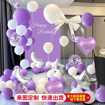 Happy Birthday Balloon Party Boys and Girls Supplies Background Wall 18th Anniversary Gift Decoration Birthday Balloon