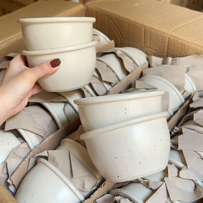 Splashed ceramic yogurt bowl, salad bowl, cereal bowl, high aesthetic breakfast bowl, household bowl, rice bowl, good-l