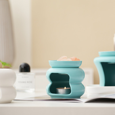 Ceramic aromatherapy stove, separate essential oil stove, incense burner, dry burning essence stove, wax melting stove,