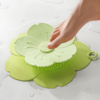 Floor drain deodorizer silicone pad toilet anti odor and deodorizing sealing cover blockage toilet sewer anti backflow