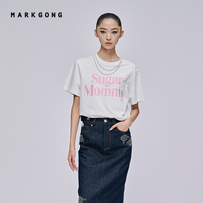 MARKGONG白色挺括短袖