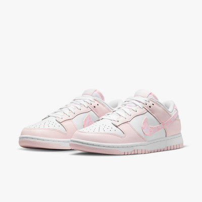 NIKE/耐克女鞋Dunk Low珍珠粉低帮板鞋粉勾运动休闲鞋FD1449-100