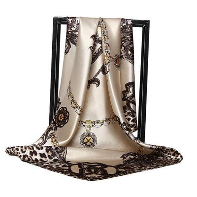 Silk Scarves Women Square Head Scarf chiffon Shawl 90*90丝巾