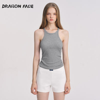 【明星同款】龙脸DRAGON FACE 罗纹细带背心修身背心网球运动背心