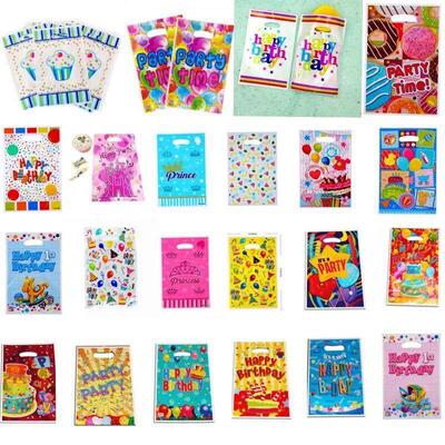10-50pcs Printed Gift Bags Polka Dots Plastic Candy Bag Chil