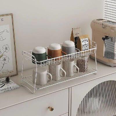 Kitchen Counter Shelf Coffee Condiment Storage Stainless