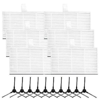 1set Side Brushes Filters Kit For GRUNDIG VCR 2330 Robot