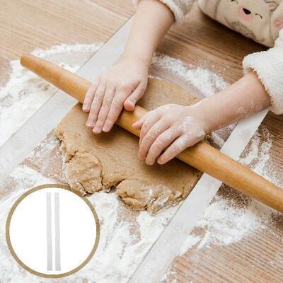 2pcs Biscuit Balance Ruler 3mm Acrylic Dough Thickness