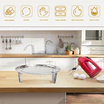 20Cm Round Stainless Steel Steaming Rack with Three Legs