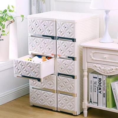 20/30CM夹缝收纳柜抽屉式床头柜塑料厨房储物柜多层卫生间整理柜