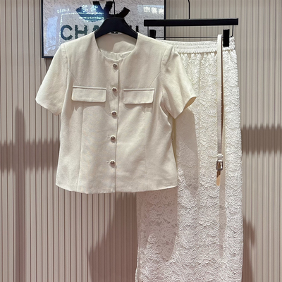 一念雅绝美气质短外套+显瘦半身裙两件套套装(配腰带)YS1-w1297