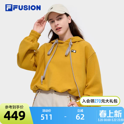 FILAFUSION斐乐连帽卫衣女子