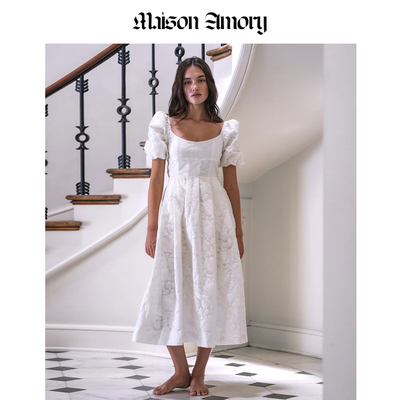 MaisonAmory宫廷袖迷笛连衣裙