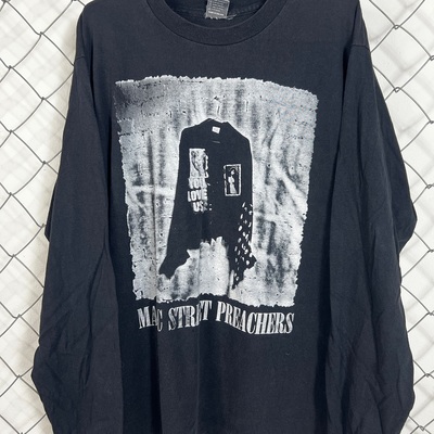 摇滚乐队Manic Street Preachers狂街传教士乐队印花长袖T恤