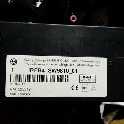 议价Schlegel IRFB4_SW9810_01 件 德可维修