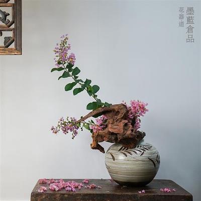 自然风化沉木枯木 杜鹃木插花微景观造景木头 鱼缸造景木雕摆件