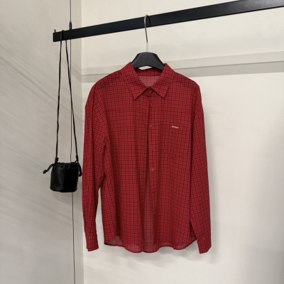 云朵设计26年春款格纹百搭时尚衬衫JUM36