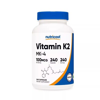 效期到28.03 Nutricost 维生素K2   MK-4胶囊 240粒