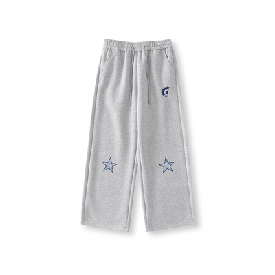 GOST星星贴布绣休闲卫裤
