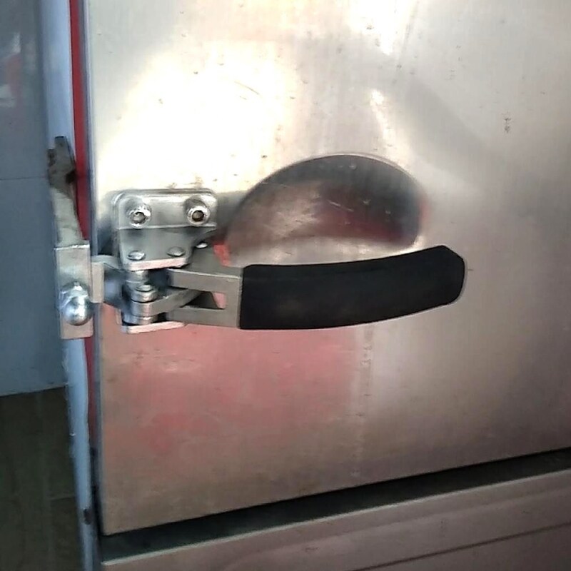 冷柜门门锁冰冻不锈钢杠杆锁插稍上偏心海鲜冰柜蒸饭搭扣蒸柜冷库