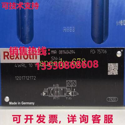 供应原装Rexroth 0811404094 4WRL10V85M-30/G24Z4/M Proportiona