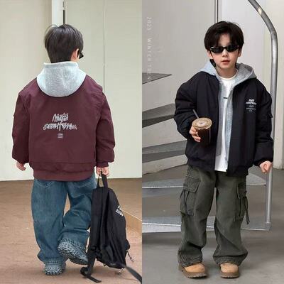 Yumi妈男童冬假两件加棉棉服