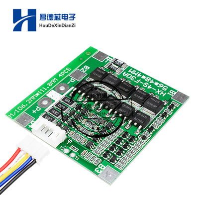 4S 30A 14.8V锂离子电池18650电池BMS PCB锂电池保护板电池平衡板