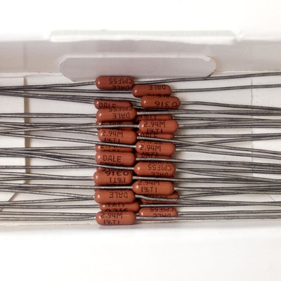 2.94M棕色1/4W 进口DALE达尼发烧1%精度精密金属膜电阻 可代2.9M