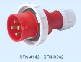 上丰工业插头四极芯防水