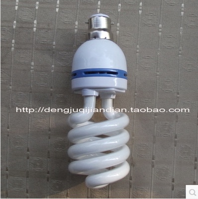 螺旋节能灯B22卡口 节能灯卡口5W9W15W20W25W36W45W85瓦 老式卡口