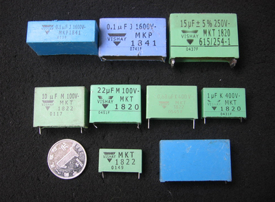 以色列 VISHAY  MKT 薄膜电容 0.1uF 0.47uF 0.68uF 1u 10u 15u