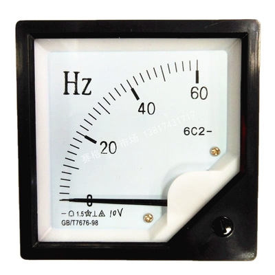 6C2 60HZ/10V 指针式频率表 DC10V变频器用 20mA直流电压电流信号