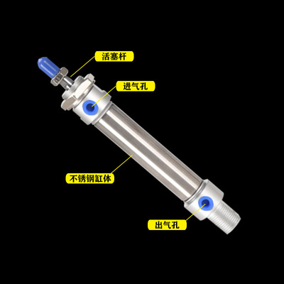 迷你小型气缸气动MA20/16/25/32x25x50x75x100x125x150-175*200