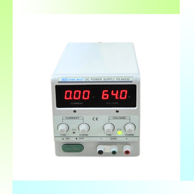 60V3A可调龙威PS-6403D数显单路可调直流稳压电源0-64V3APK 兆信