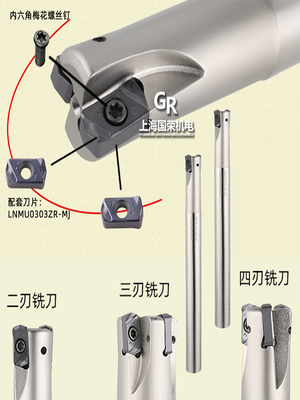 快进给铣刀杆双面片加工