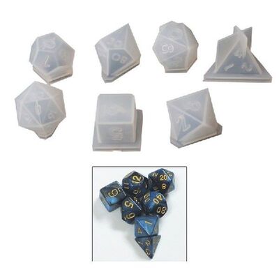 7 Shapes Dice Fillet Square Triangle Dice Mold Crystal