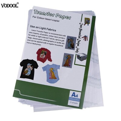 10pcs Laser Heat Transfer Paper (30*21.5 cm) P Material Self