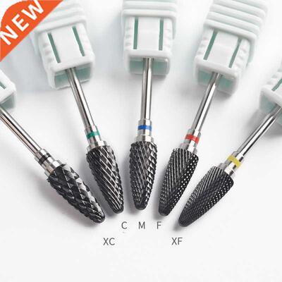 5 Type Black Ceramic Nail Drill Bits Milling Cutter For Rot
