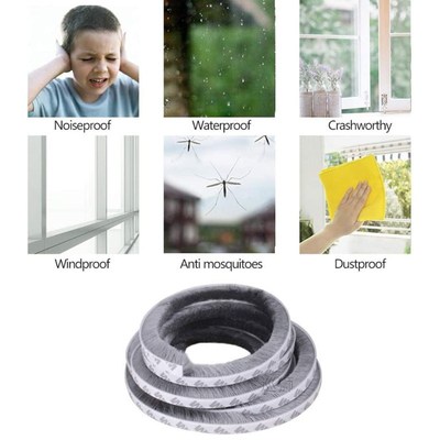 10M Window Brush Seal Strip Self Adhesive Weather Stripping