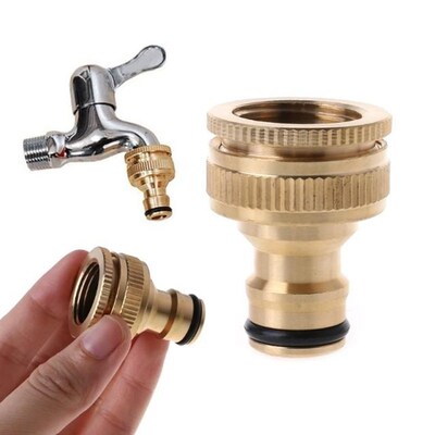 Brass Hose Tap Connector 4/6 Washing Machine Garden Irrigati