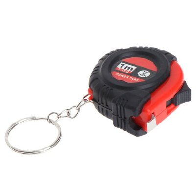 Tape Measure With Key Chain Plastic Portable 1m Retract