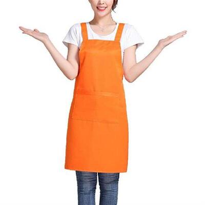 2 Pieces Pure Colour Aprons for Men Apron with Front