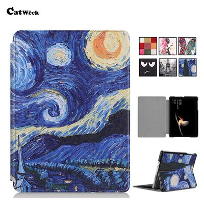 Case  Surface go P Leather Case Cover Slim Print ablet Prote