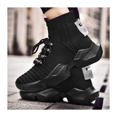 Damyuan Mens Retro Sock Sneakers 47 High Top Chunky Men