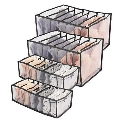 4 Pcs Divider Organizers Set,Jeans Compartment Storage,Mesh