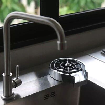 Automatic Cup Washer Faucet Glass Rinser for Kitchen Sink